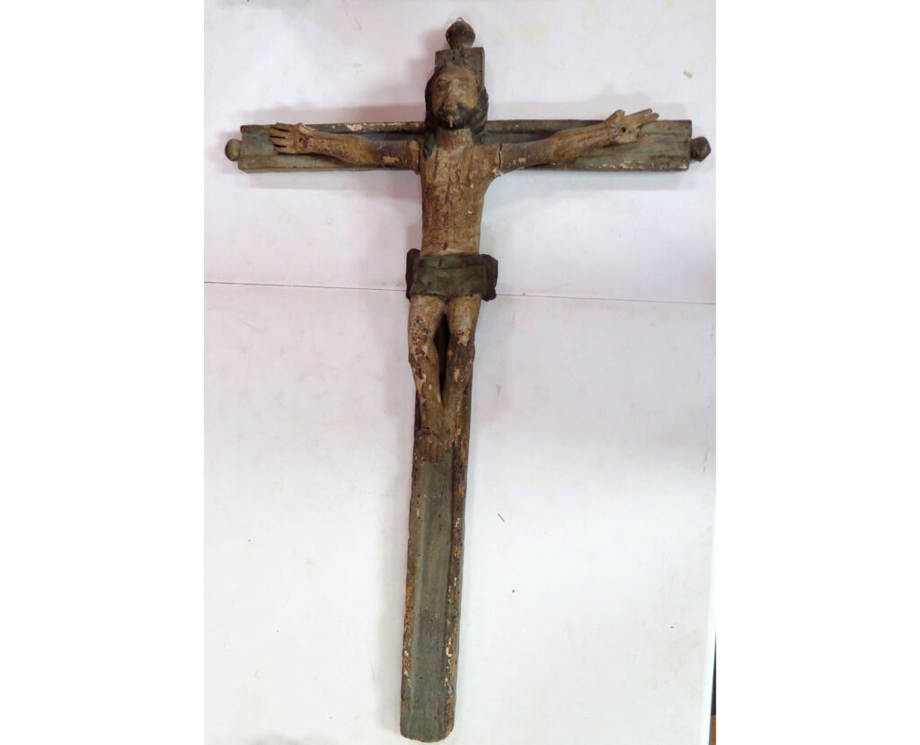 Spanish Colonial New Mexico Primitive Crucifix - Taos Estate Sales ...
